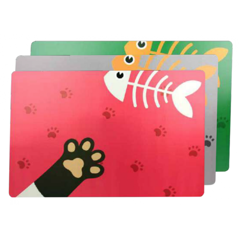 Set de table plastifié " Fish & Cats" 3 modèles panachés - 43x28cm ...