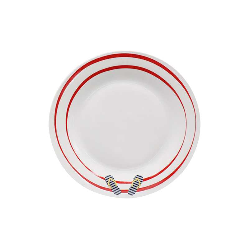 Grande assiette en céramique "Escale" Diam 26 cm - en céramique- 4 ...