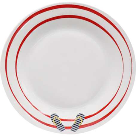 Grande assiette en céramique "Escale" Diam 26 cm - en céramique- 4 ...