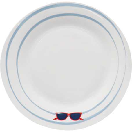 Grande assiette en céramique "Escale" Diam 26 cm - en céramique- 4 ...