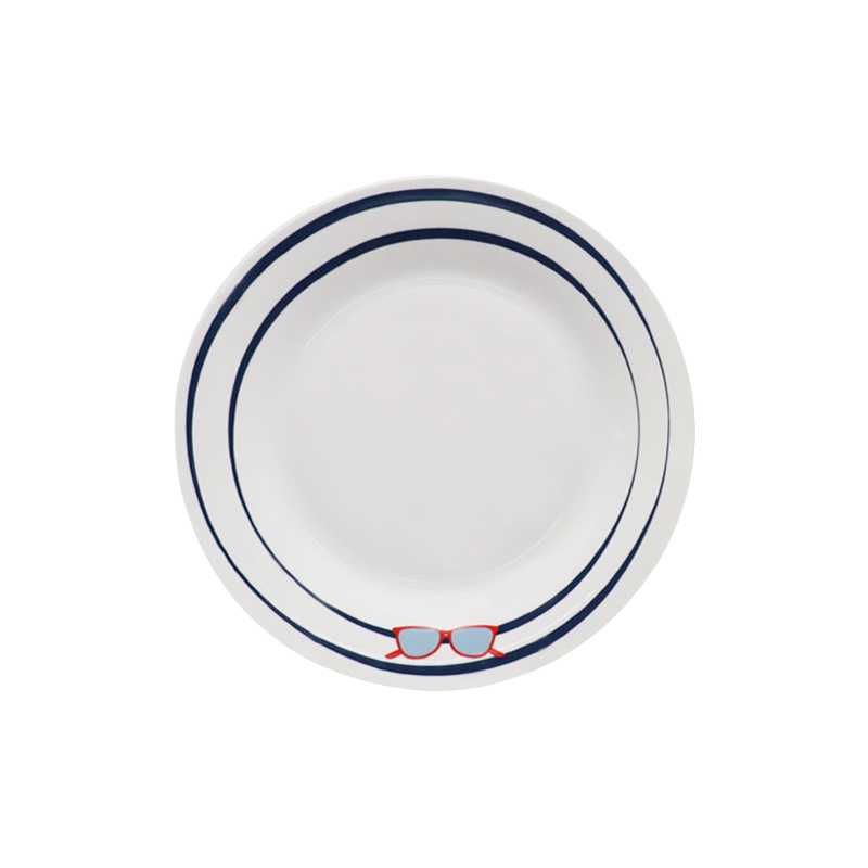 Grande assiette en céramique "Escale" Diam 26 cm - en céramique- 4 ...