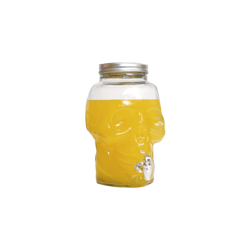 Drinking jar 8L "Cubanios" - Tête de mort - 24*24*34cm - Ard'time